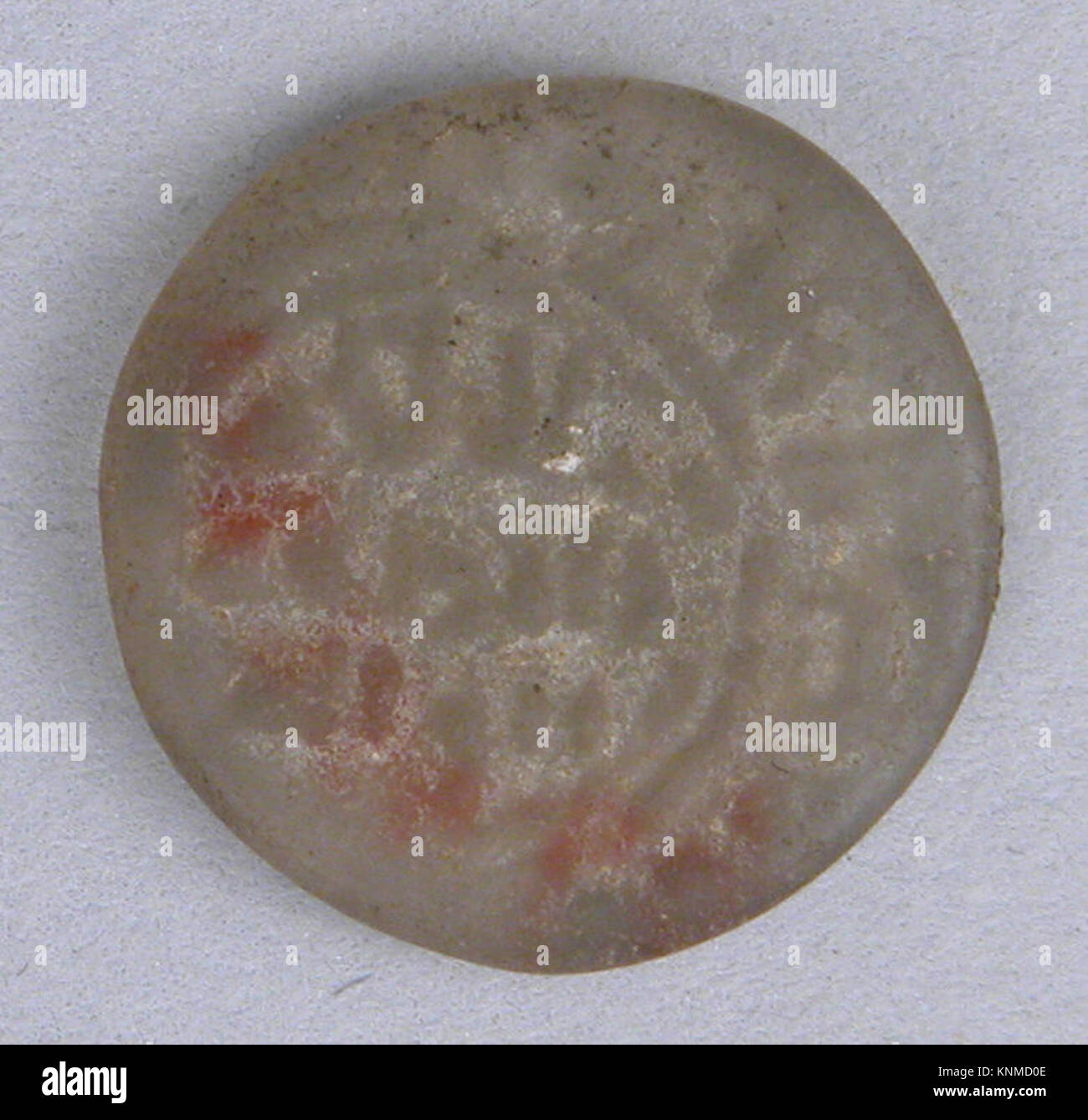 Egyptian glass coin weight, 11th century, used for measuring currency ...