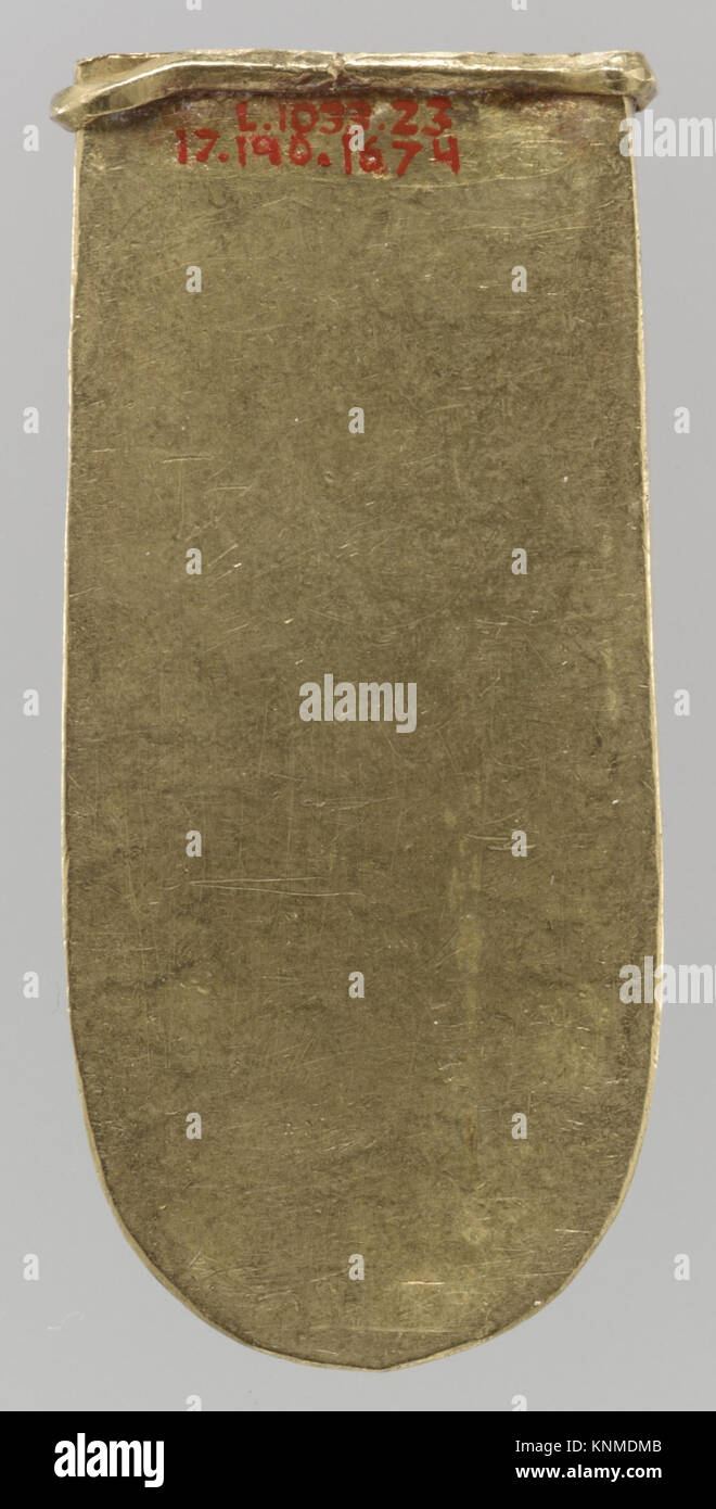 Gold Strap End (Unfinished), 700s, Avar Culture, Medium Gold Stock ...