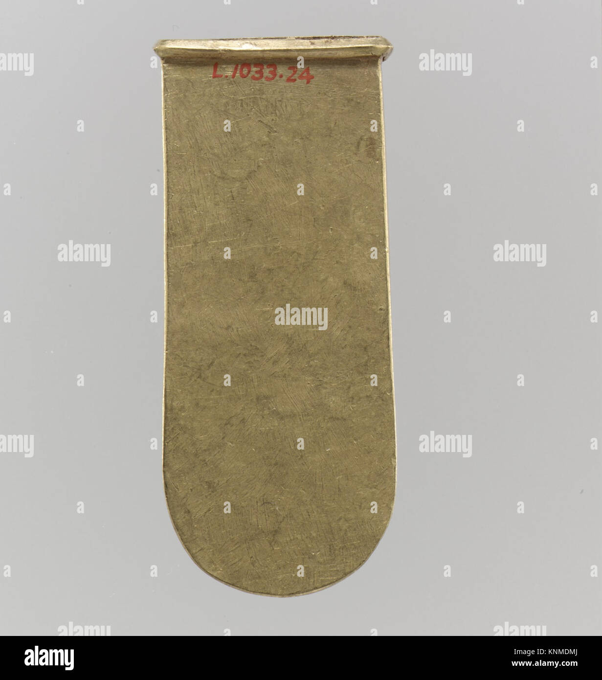 Gold Strap End (Unfinished), 700s, Avar Culture, Medium Gold Stock ...