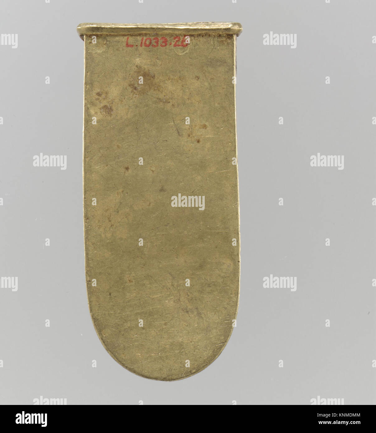 Gold Strap End (Unfinished), 700s, Avar Culture, Medium Gold Stock ...