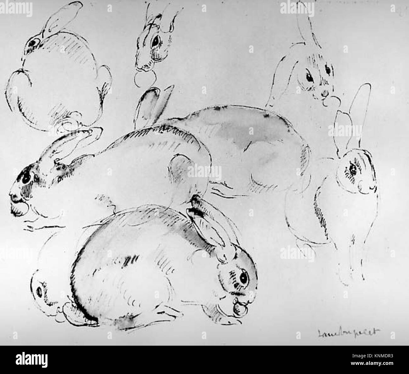 Wash and graphite on paper hi-res stock photography and images - Alamy