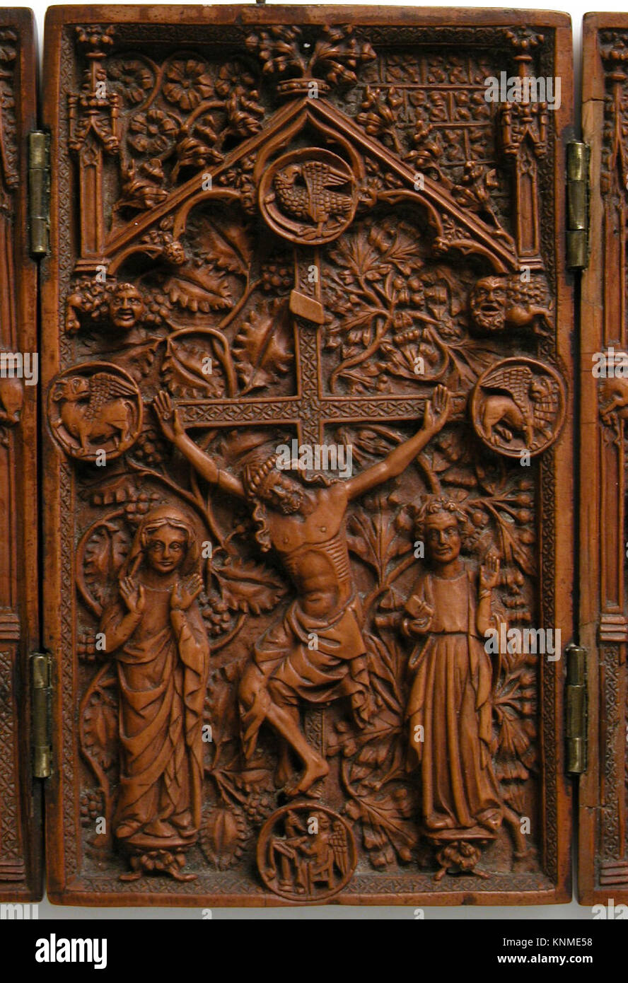 Crucifixion Triptych, 15th century, German, Medium: Pearwood Stock ...