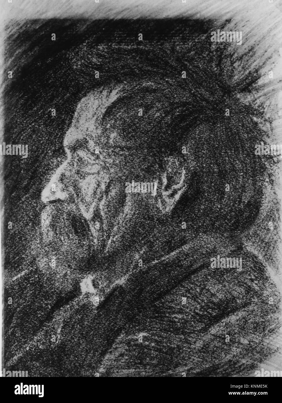 Drawing head man in Black and White Stock Photos & Images - Alamy