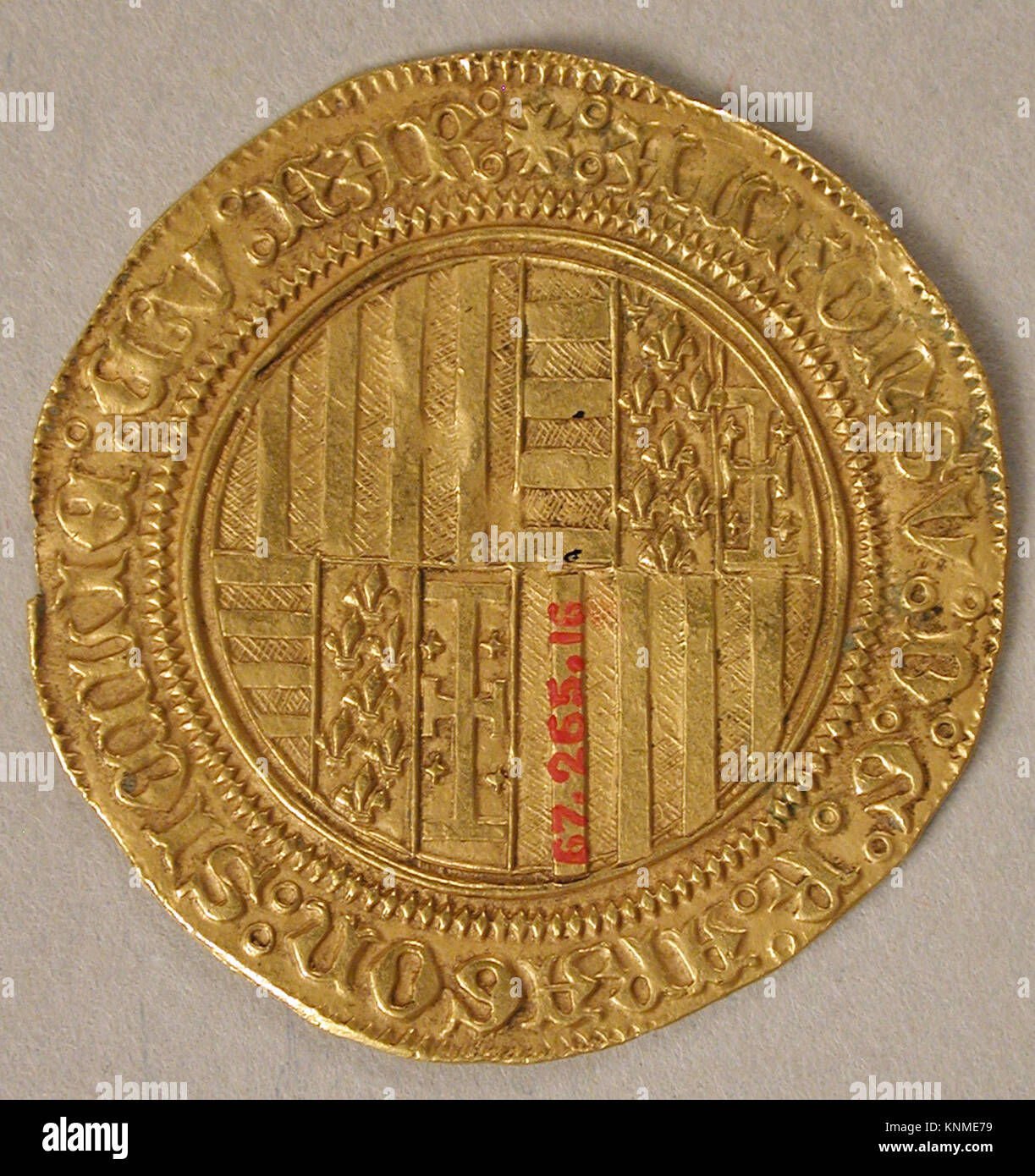 Gold dobla of Alfonso of Aragon, 1465–1468, also Alfonso I of Naples ...