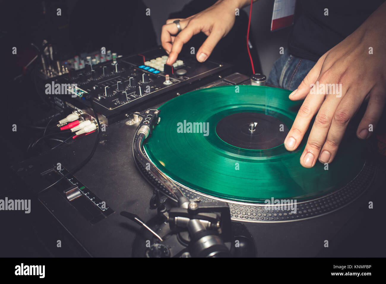 Dj turntable hi-res stock photography and images - Alamy
