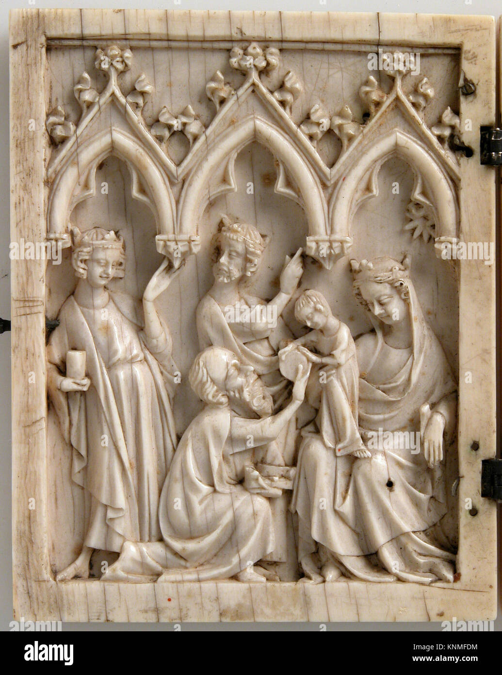 Diptych with the Adoration of the Magi and the Crucifixion, ca. 1310-20 or 1350-70, French or ...