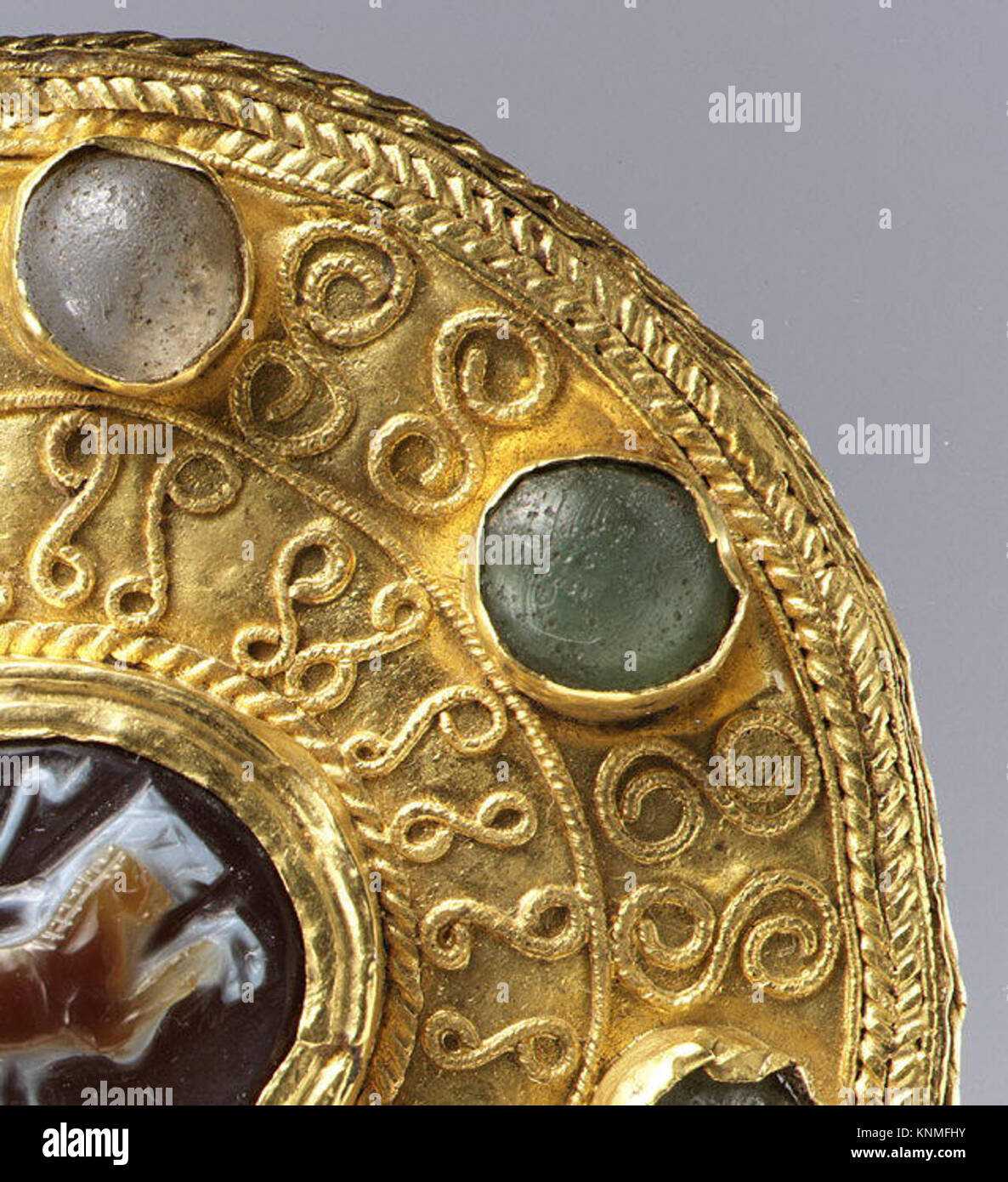 Disk Brooch with Cameo, ca. 600 (mount); 100–300 (cameo), Culture ...