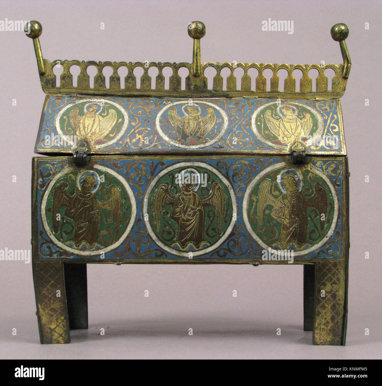 A 13th-century French chasse from Limoges, made with champlevé enamel ...
