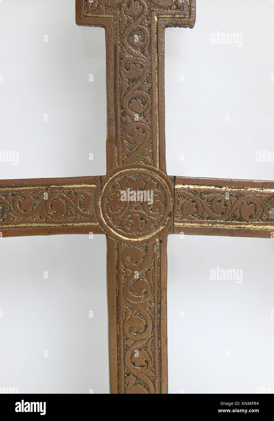 Cross, 19th century (12th century style), European, Medium: Copper ...