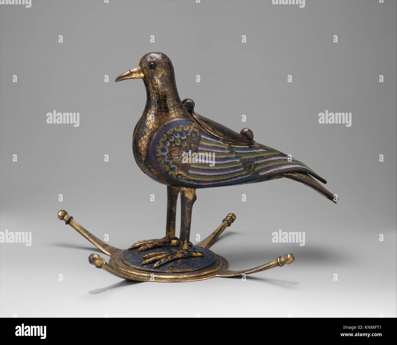 A French Eucharistic dove from Limoges, 1215–1235, made of gilded ...