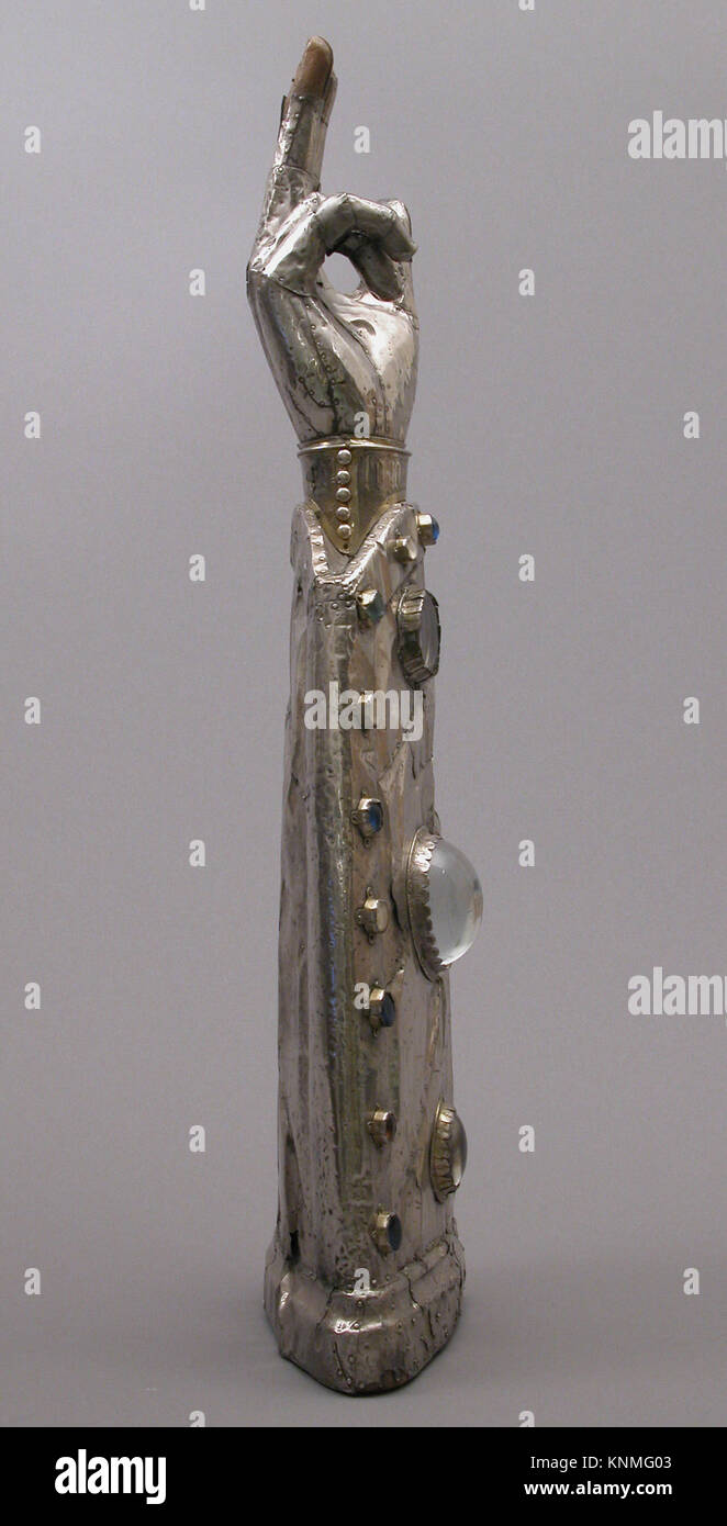 French arm-shaped reliquary from the 13th century with 15th century ...