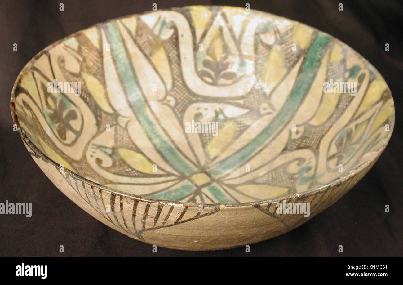 Buff Ware Bowl with Geometric Patterns, 9th century, Attributed to Iran ...