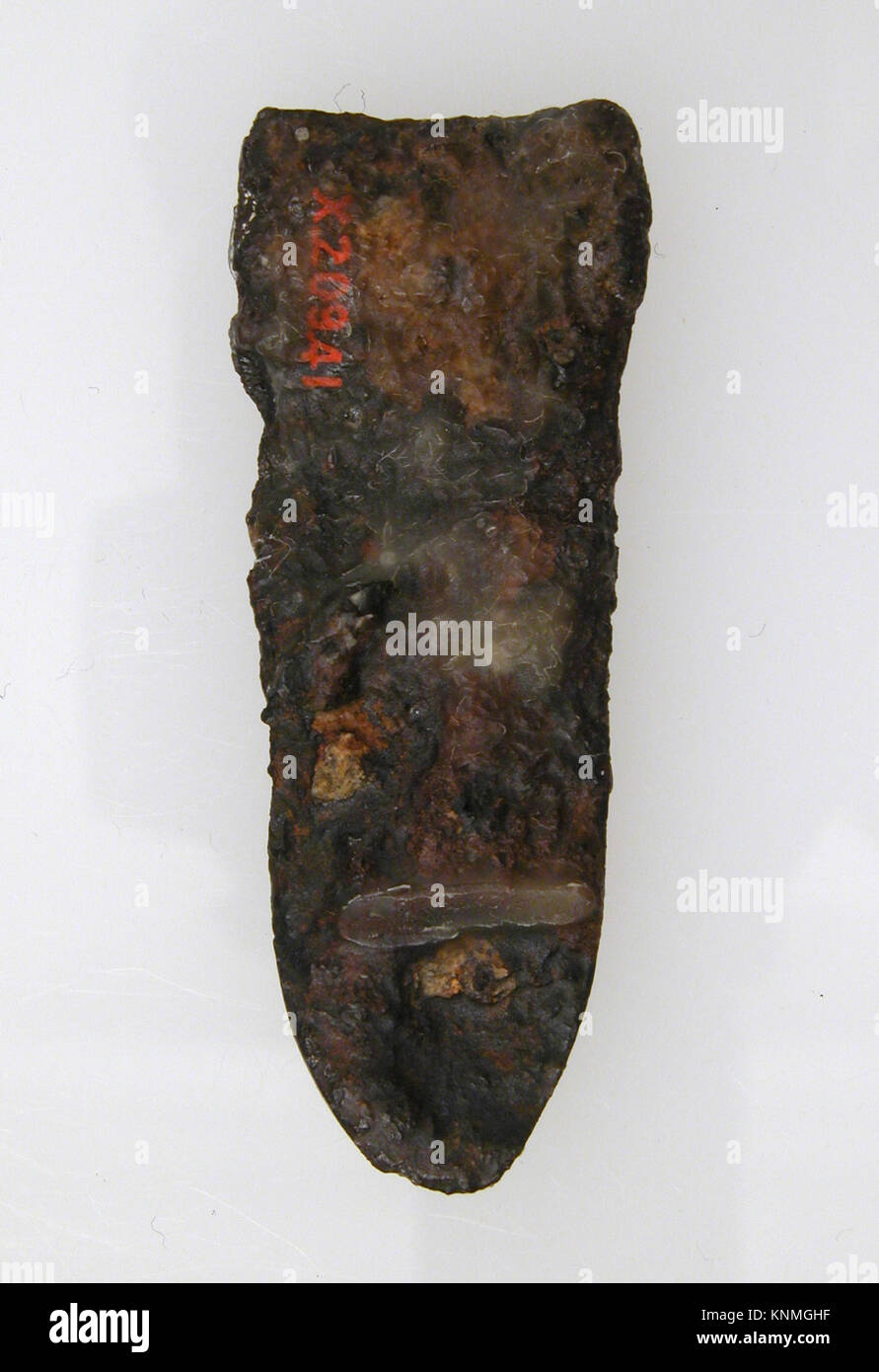 A metal belt strap end from the Metropolitan Museum of Art, used as a ...