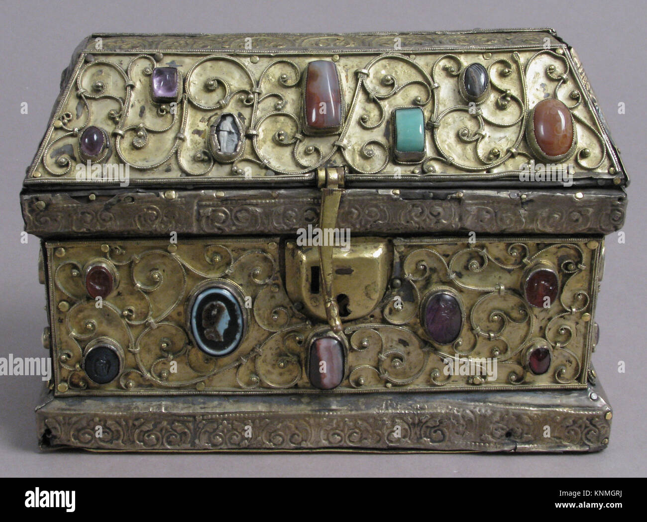 This 12th-century German chasse is a reliquary made of silver-gilt and ...
