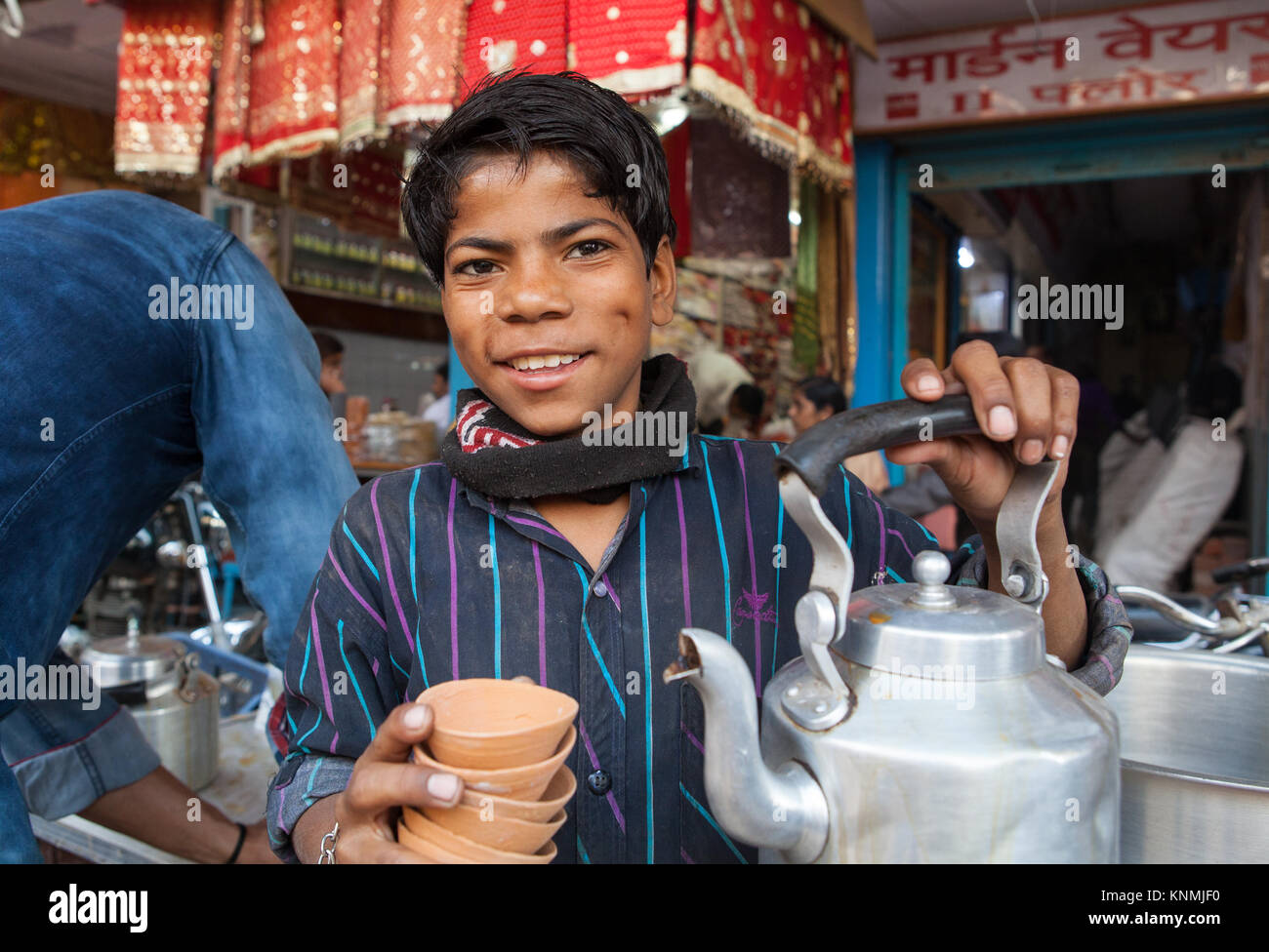 Boy taking tea hi-res stock photography and images - Alamy