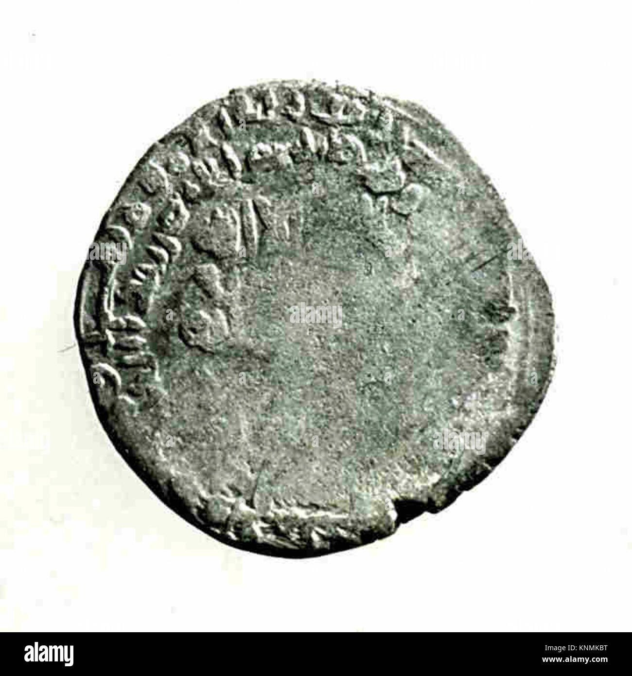 This is an illustration of an ancient coin featured in a book ...