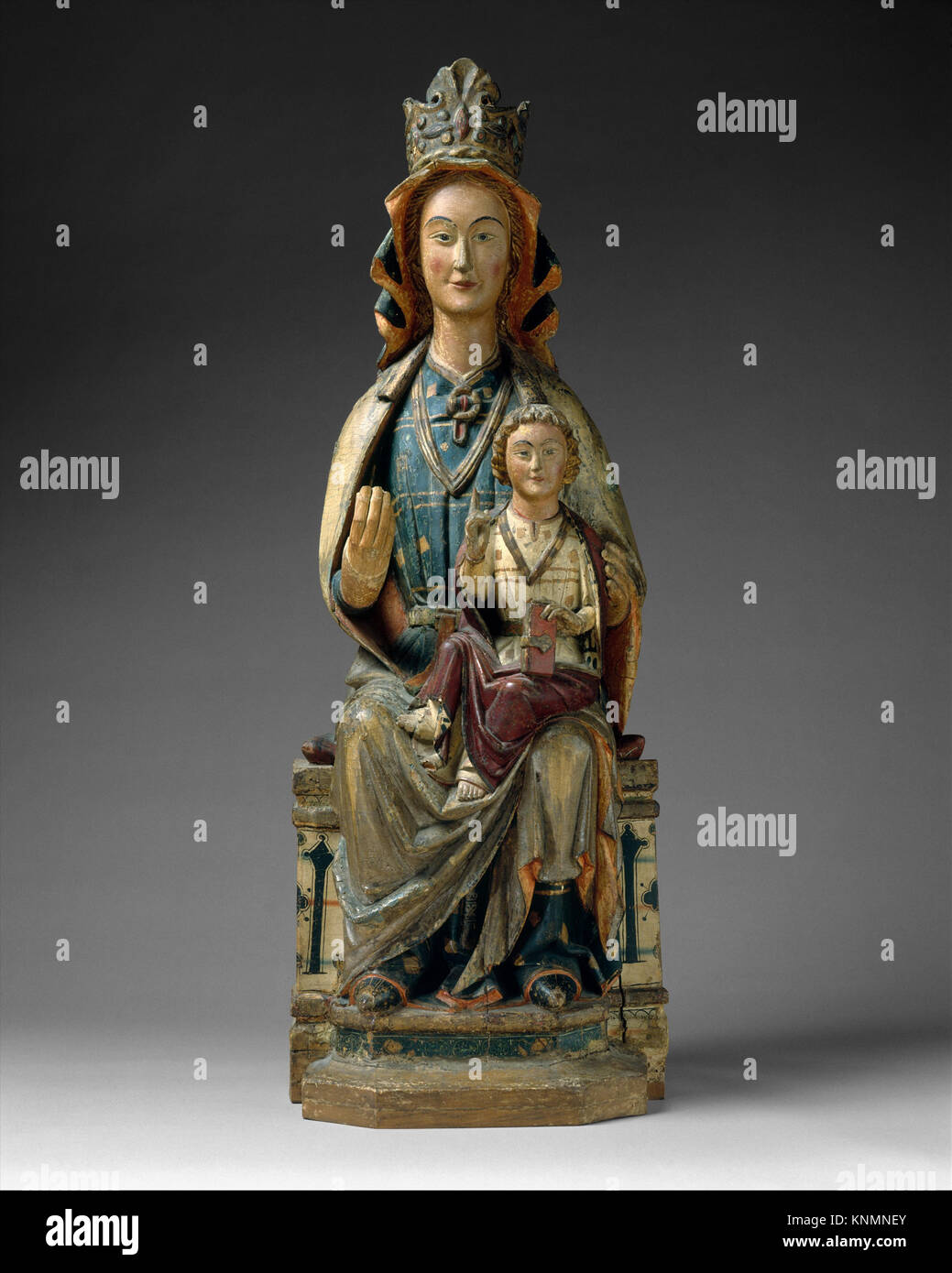 This object, MET DT11912, depicts the Virgin Mary enthroned with the ...