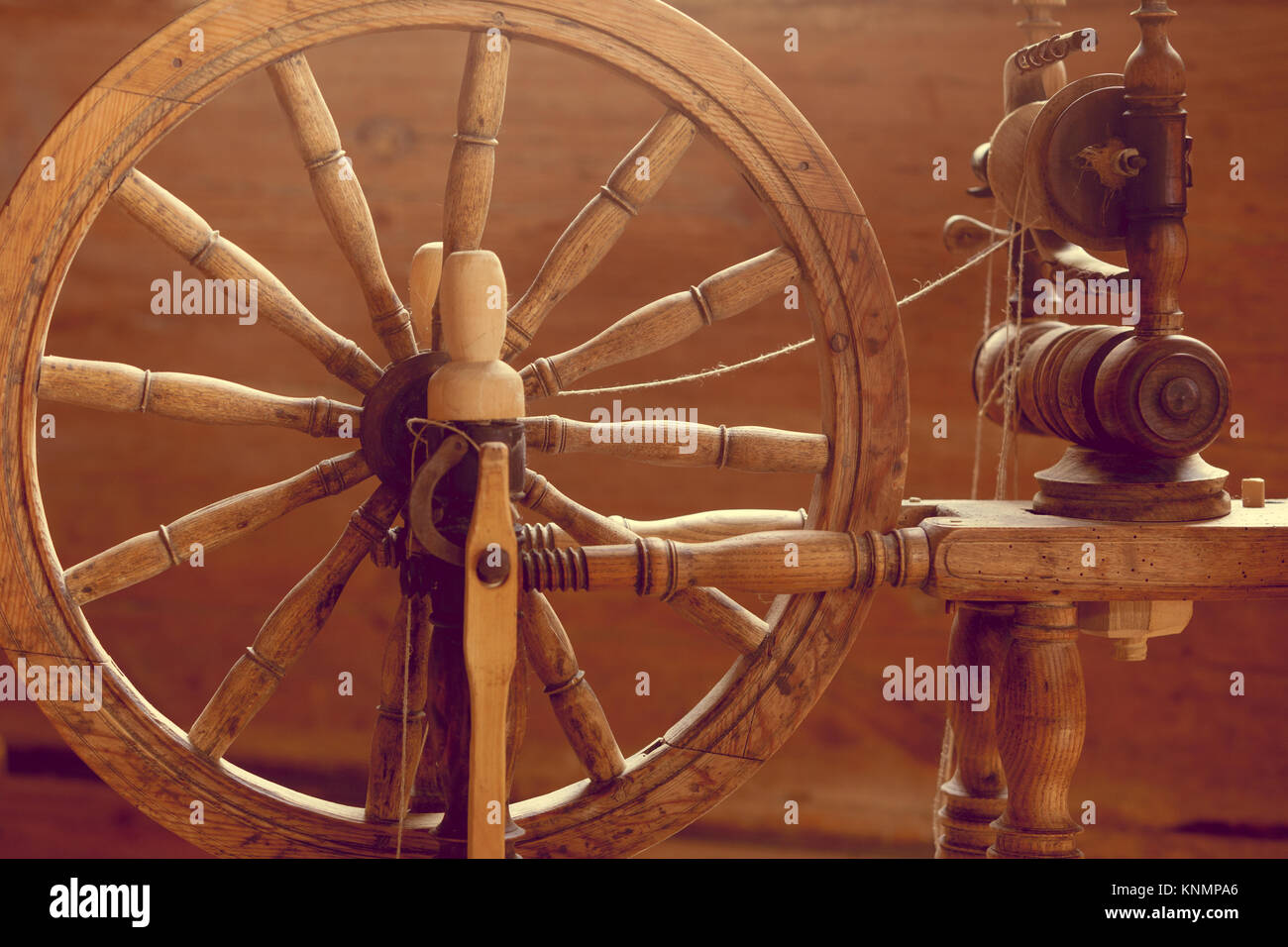 Traditional devices, vintage tailoring equipment concept. Old fashioned ...