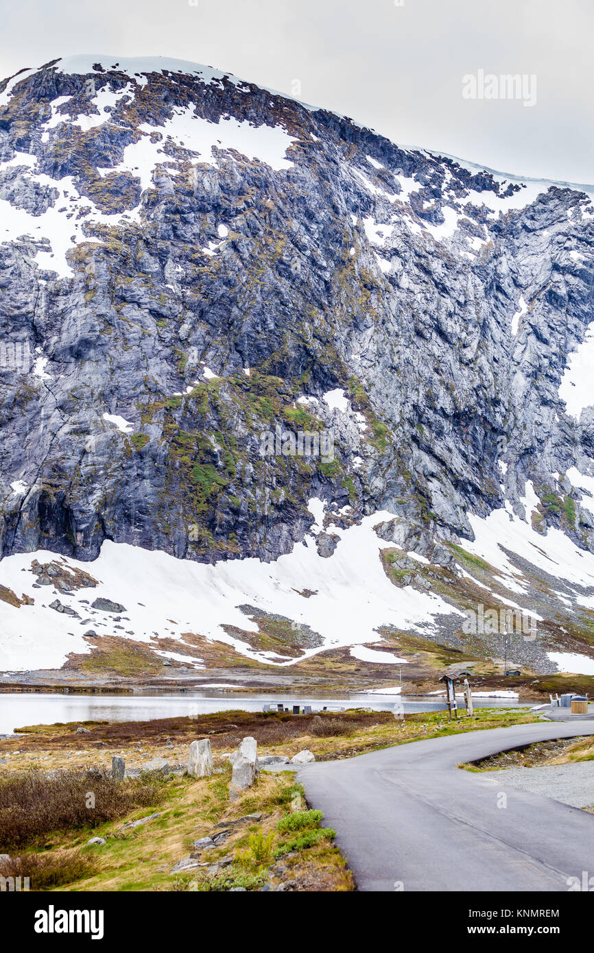 The Nibbevegen road up to Dalsnibba mountain, Norway Stock Photo - Alamy