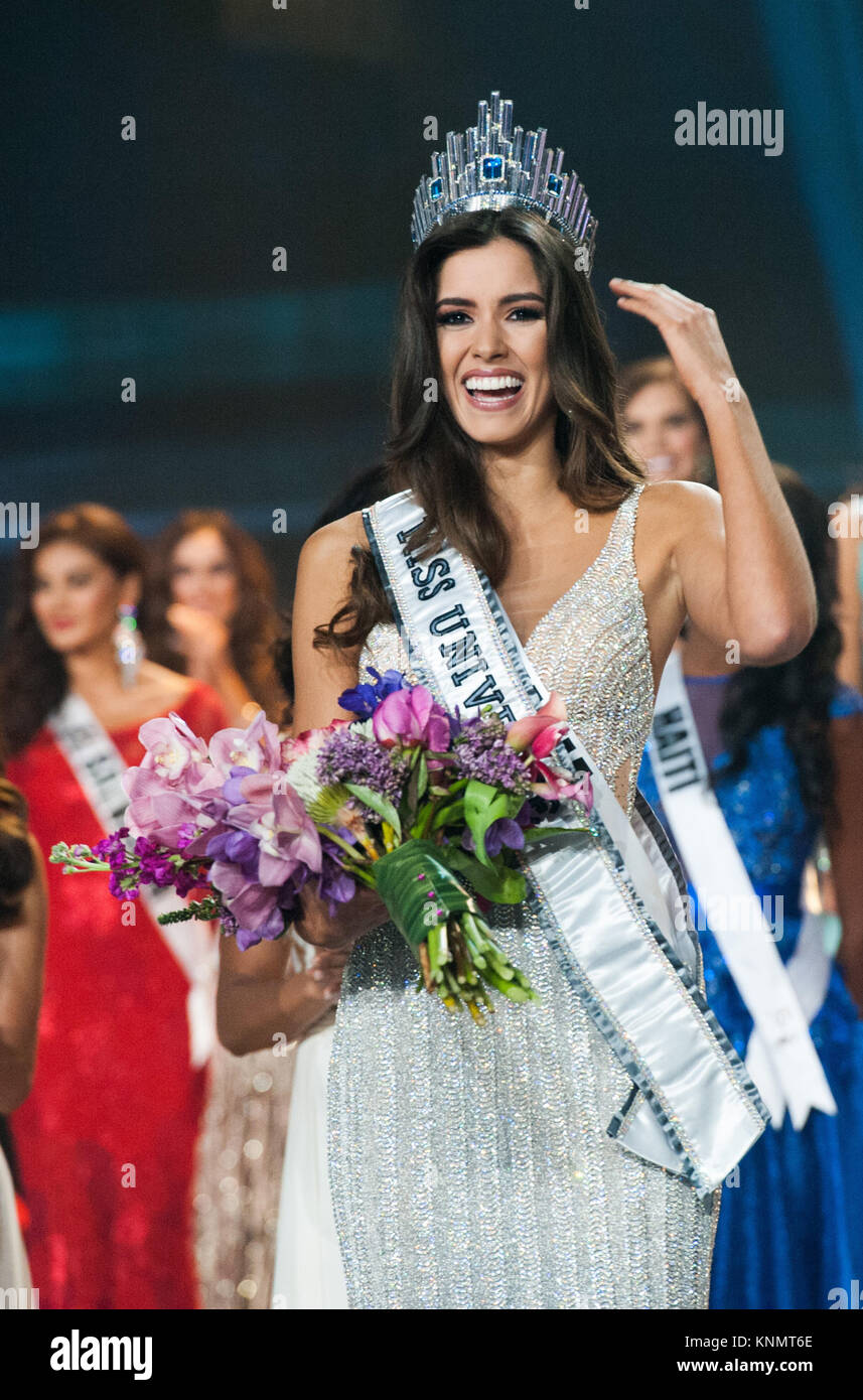 DORAL, FL - JANUARY 25: Paulina Vega, Miss Colombia 2014 is crowned the ...