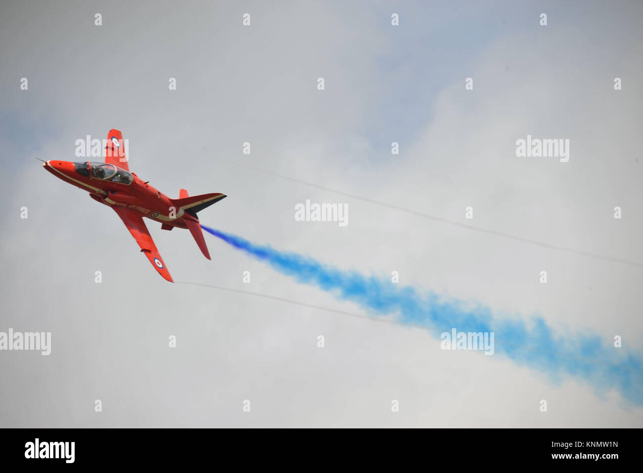 RAF Red Arrows Display Team during a display Stock Photo - Alamy