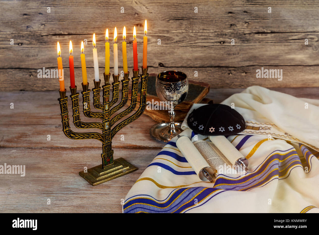 Jewish Holiday symbol Star of David Hanukkah menorah Hanukkah, the ...