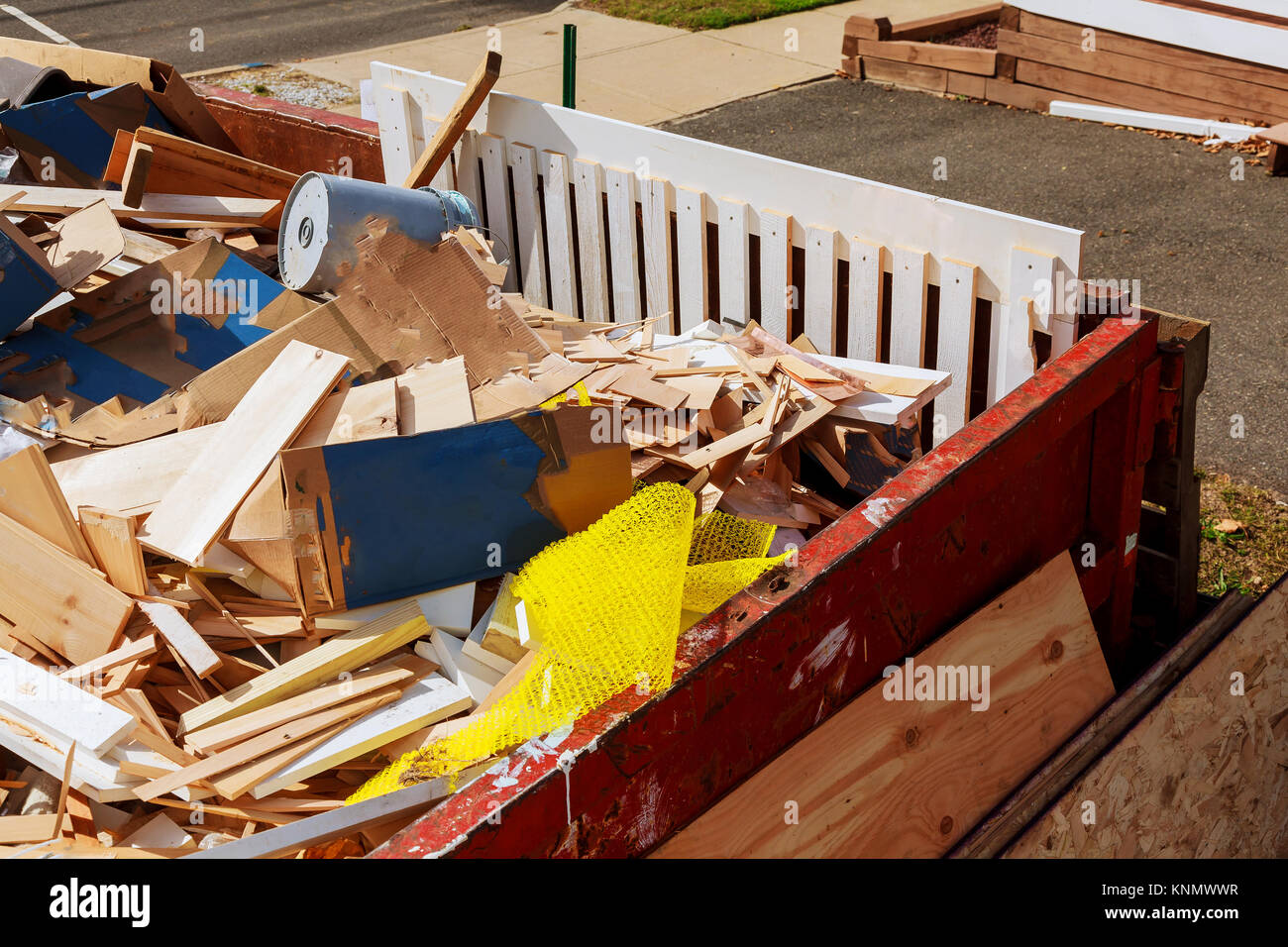 Over flowing Dumpsters being full with garbage container Stock Photo ...