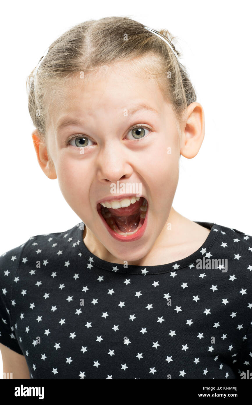 Little funny toddler girl screaming hi-res stock photography and images ...