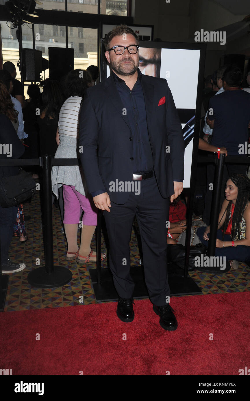 NEW YORK, NY - AUGUST 13: Aleksander Bach arrives for 'Hitman: Agent 47 ...