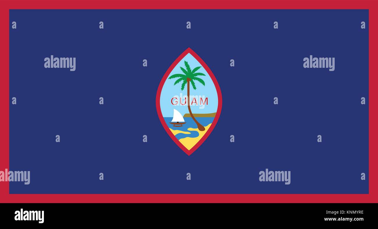 Official vector flag of Guam Stock Vector Image & Art - Alamy