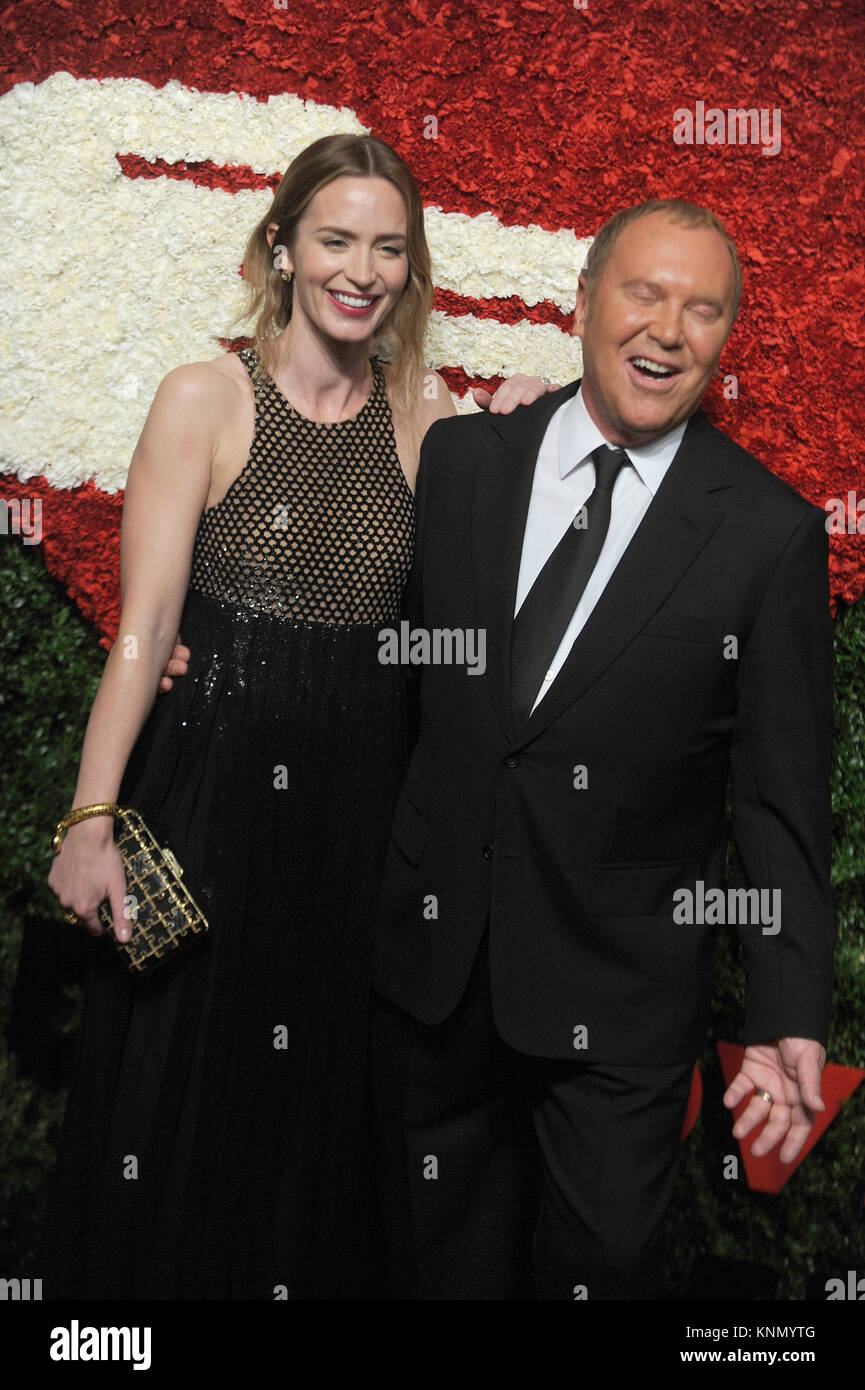 NEW YORK, NY - OCTOBER 15: Emily Blunt, Michael Kors attends God's Love ...