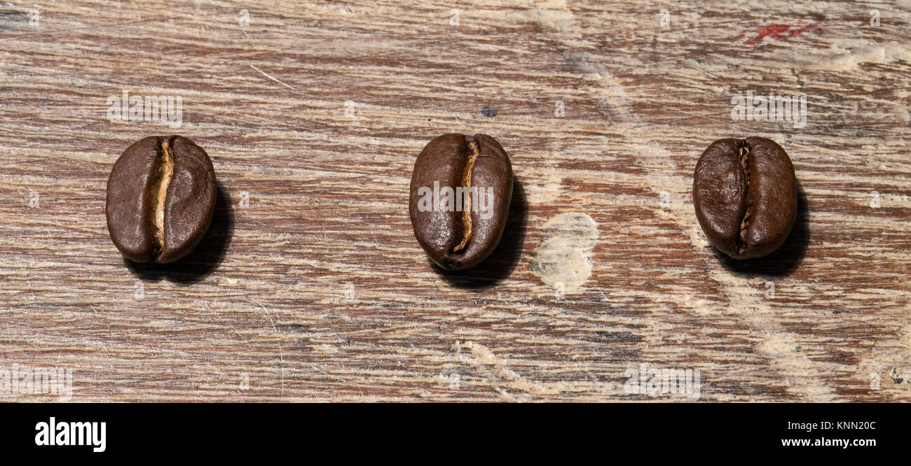 coffee beans in a row Stock Photo - Alamy