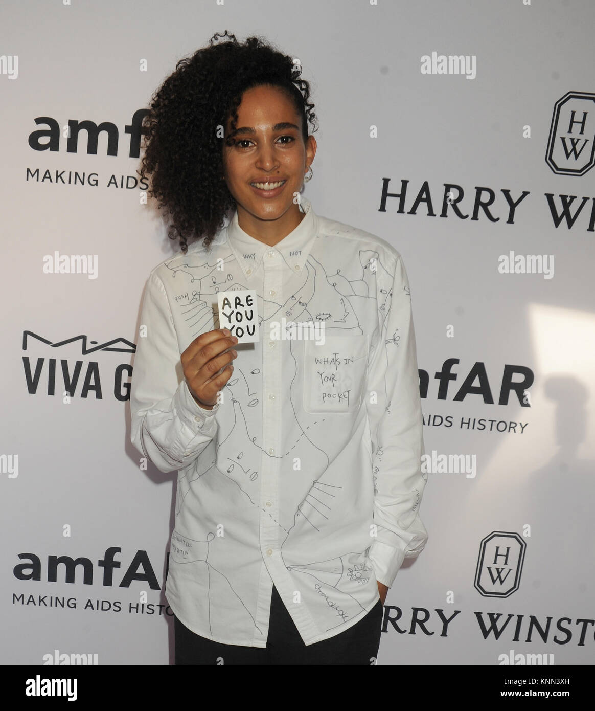 NEW YORK, NY - JUNE 16: Shantell Martin attends the 2015 amfAR ...