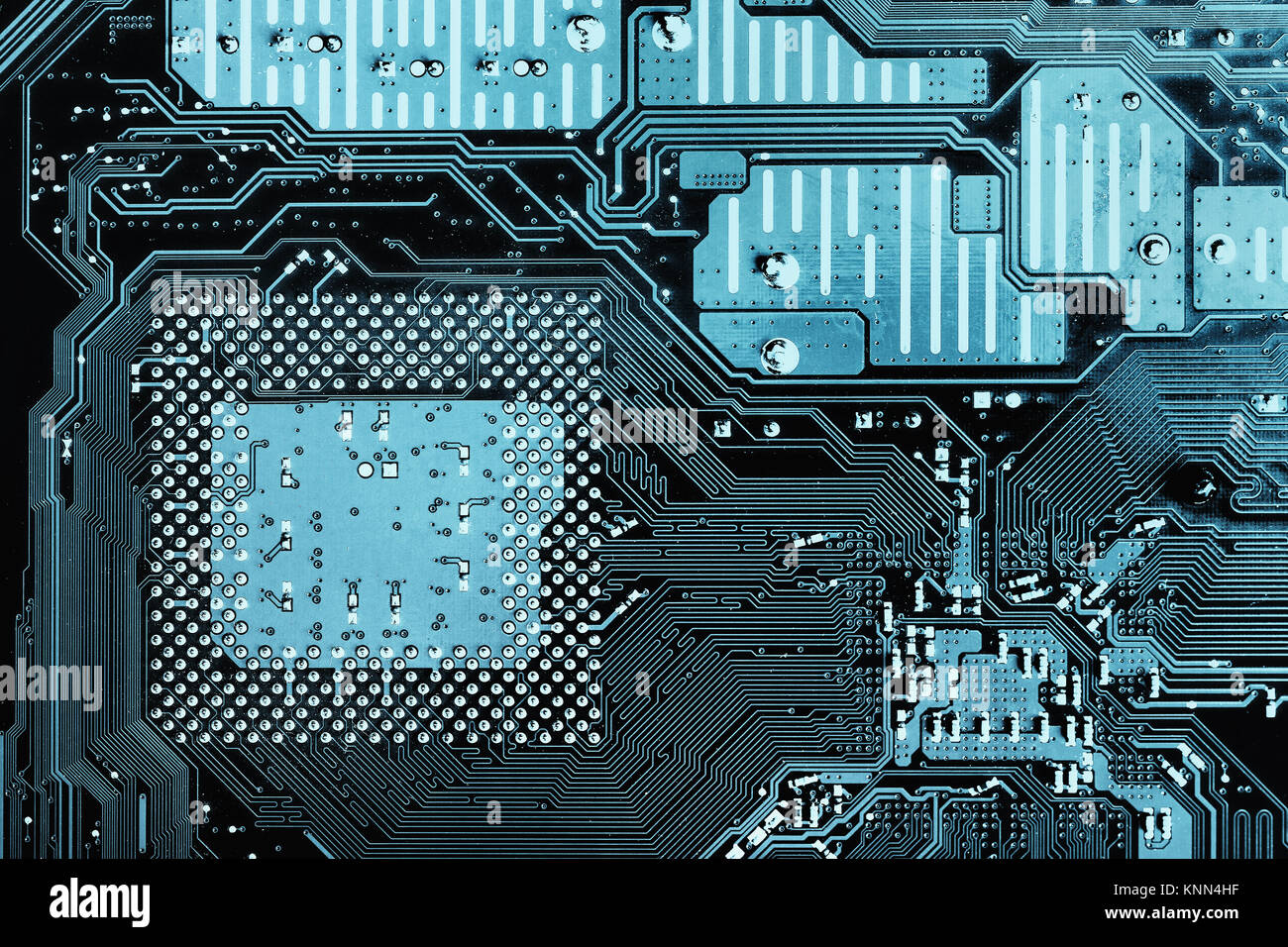 Blue circuit board background of computer motherboard, Circuit board ...