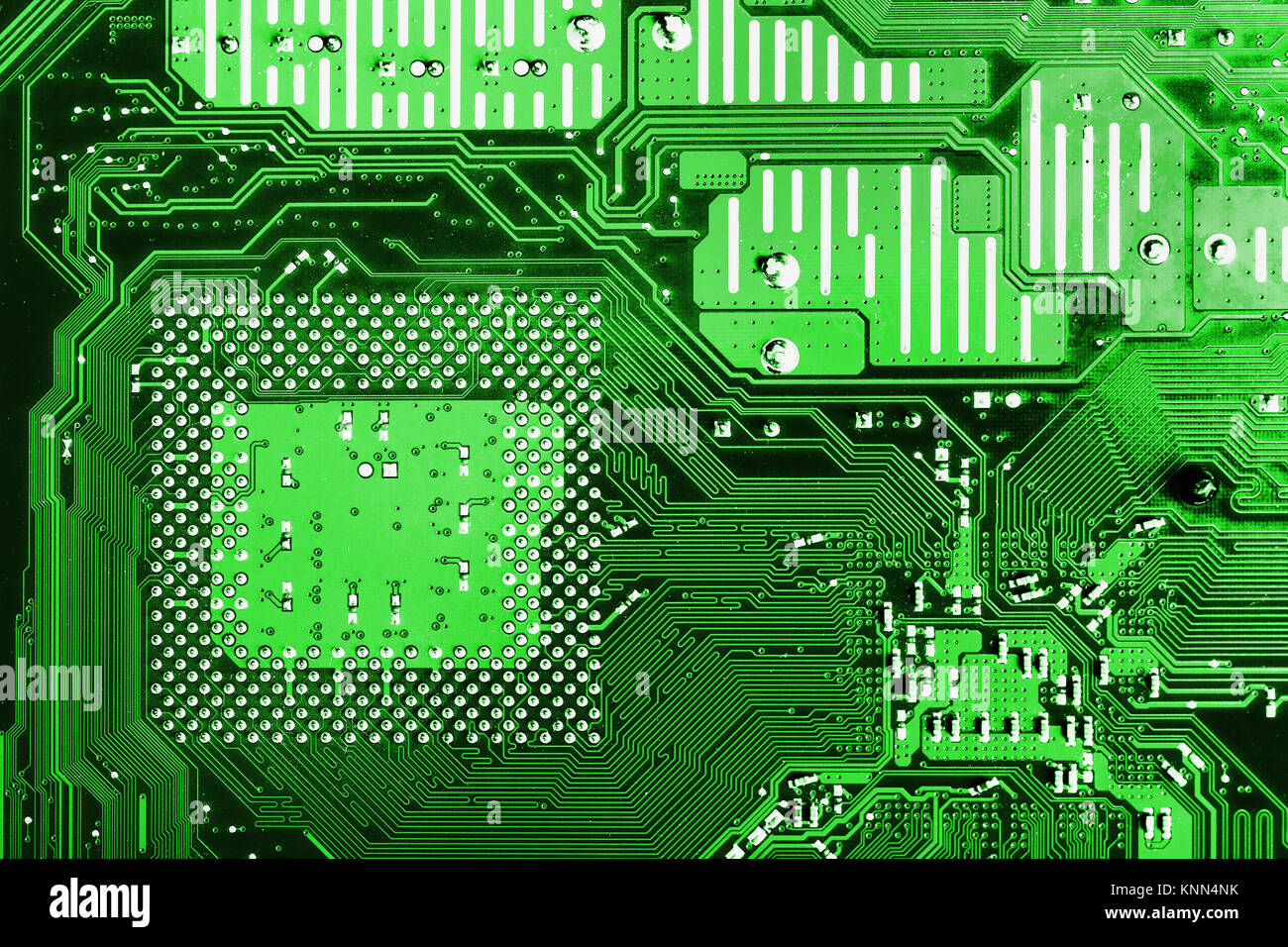 Green circuit board background of computer motherboard, Circuit board ...