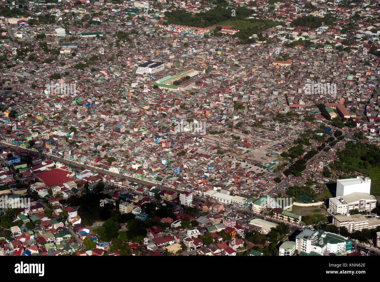 Aerial view of the city of Manila, Philippines, South East Asia Stock ...