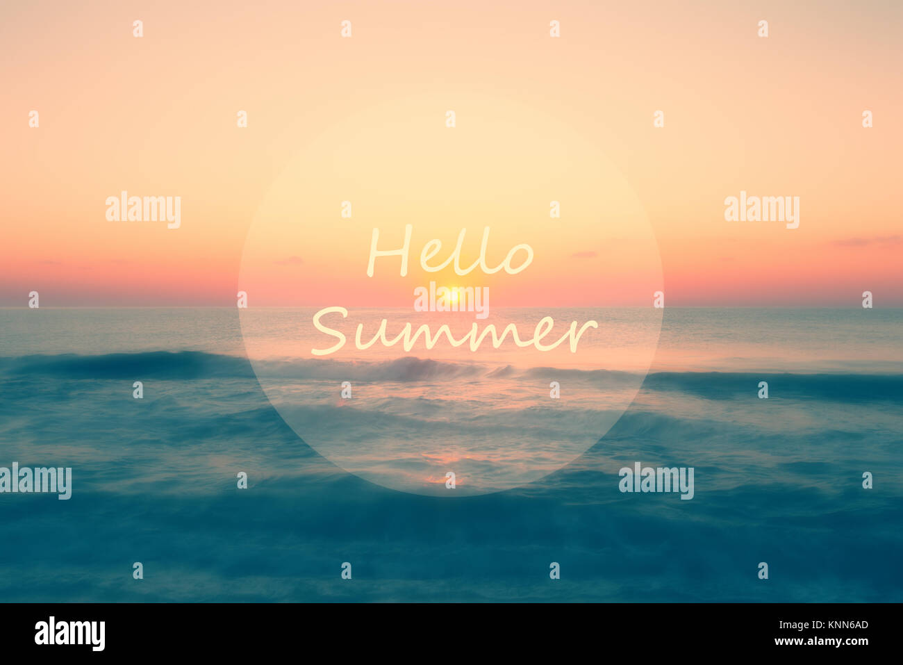 filtered soft focused hello sumer sea background Stock Photo - Alamy