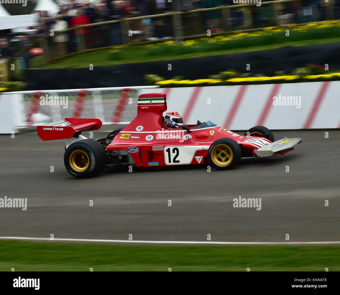 Emanuele Pirro, Ferrari 2312T, High air box F1 Cars, Goodwood 73rd MM ...