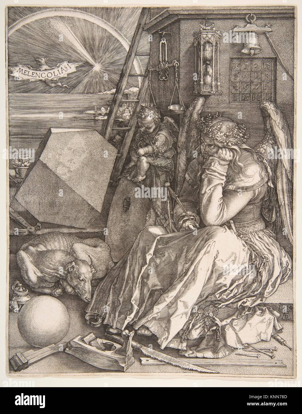 Melencolia I. Artist: Albrecht Dürer (German, Nuremberg 1471-1528 ...