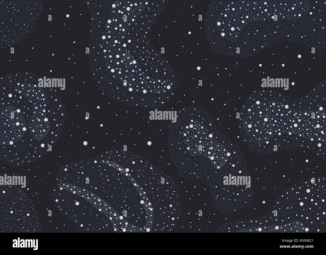 Seamless Pattern with stars and bright shiny stars on dark background ...