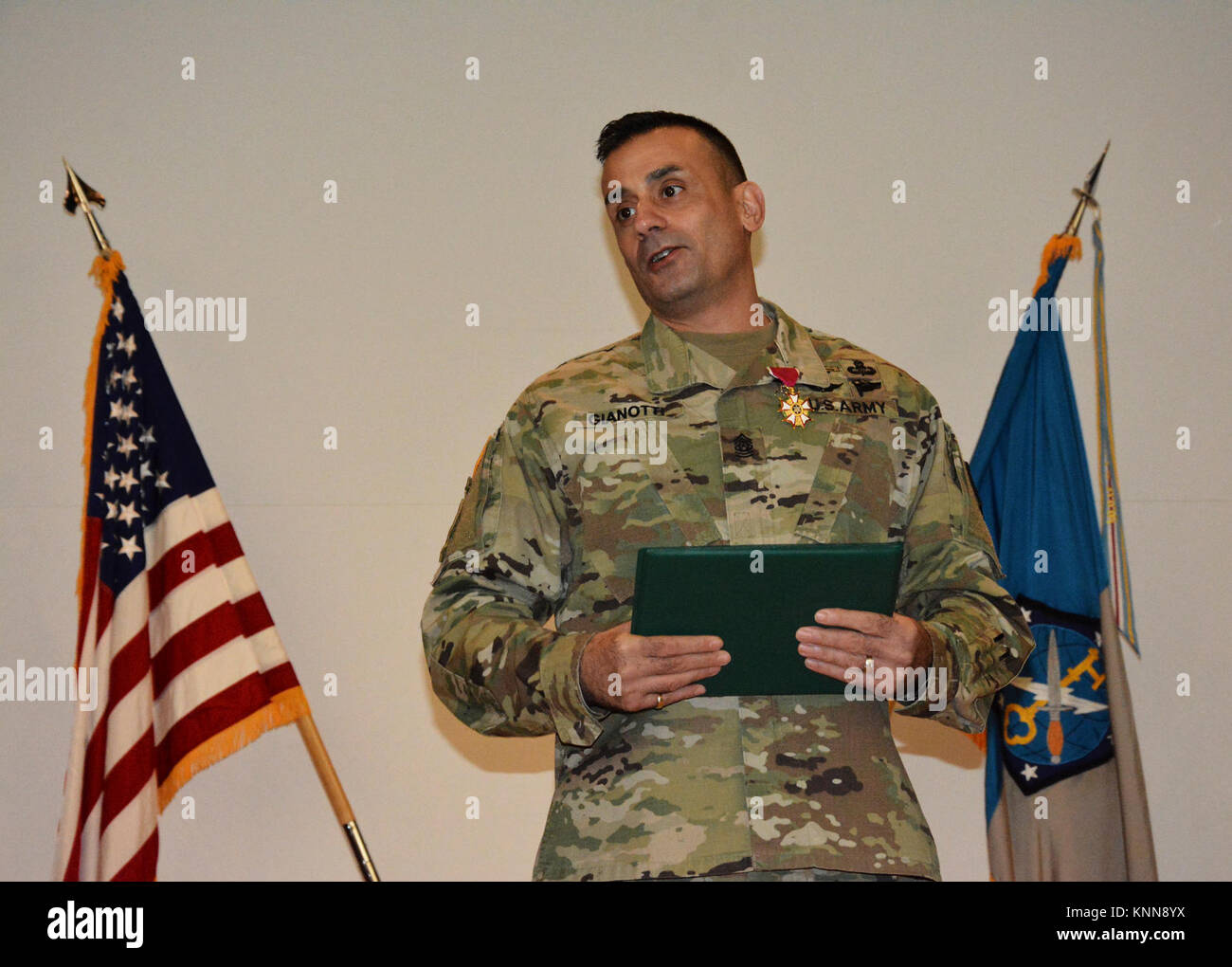 Command Sgt. Maj. Marc A. Gianotti, outgoing senior enlisted leader of ...