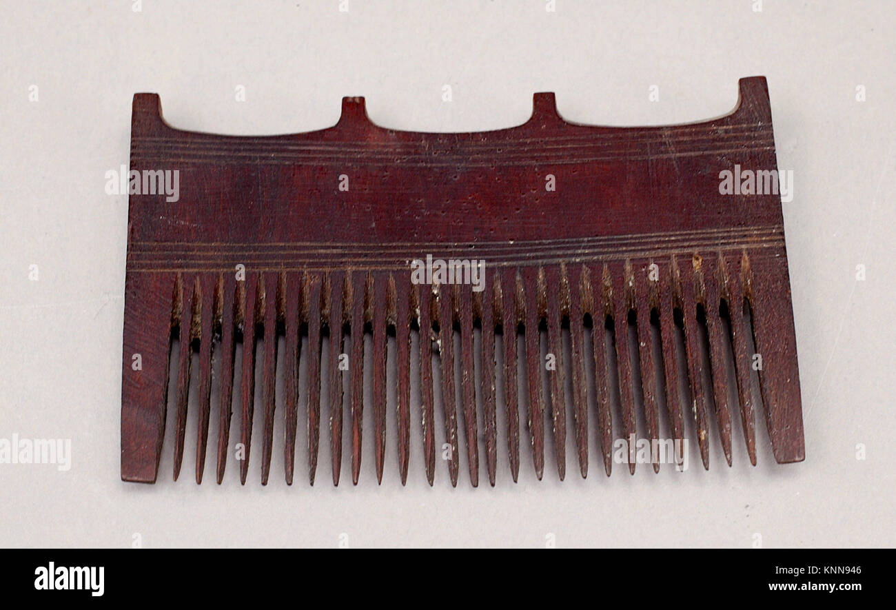 Front view of an ancient comb from the MET collection, illustrating ...
