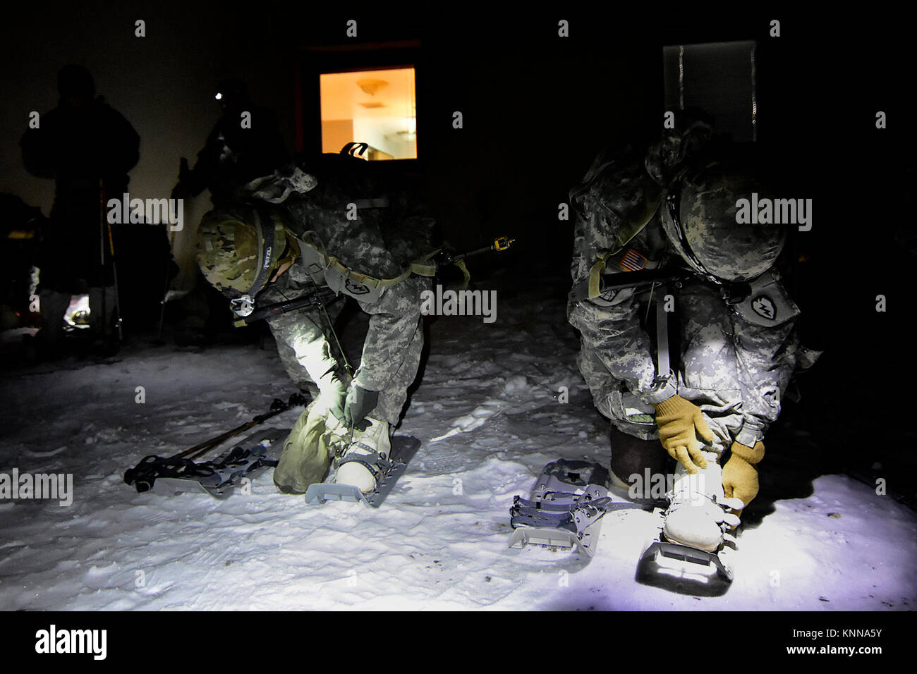 Cadre and students of the Northern Warfare Training Center's Cold ...