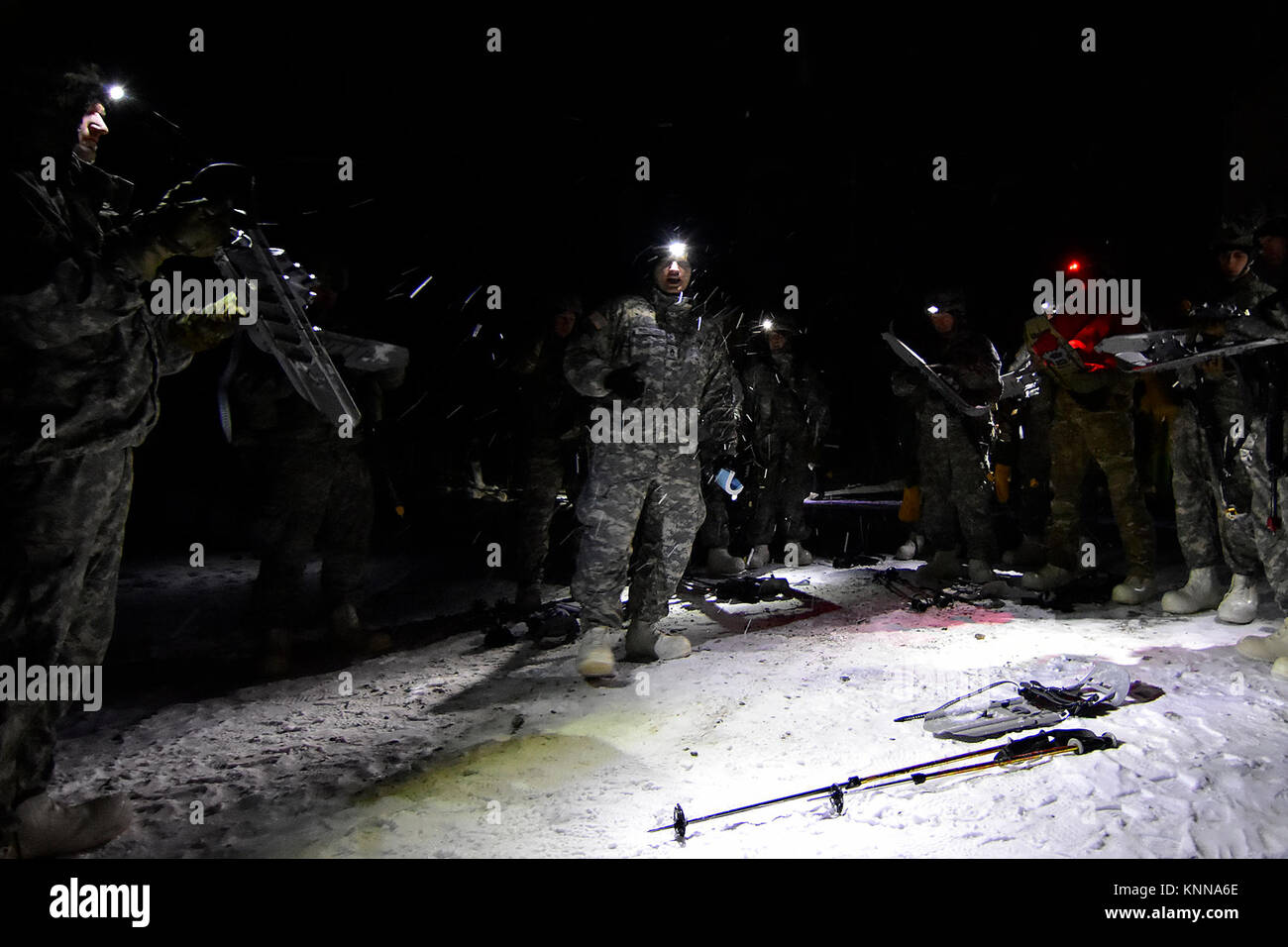 Cadre and students of the Northern Warfare Training Center's Cold ...