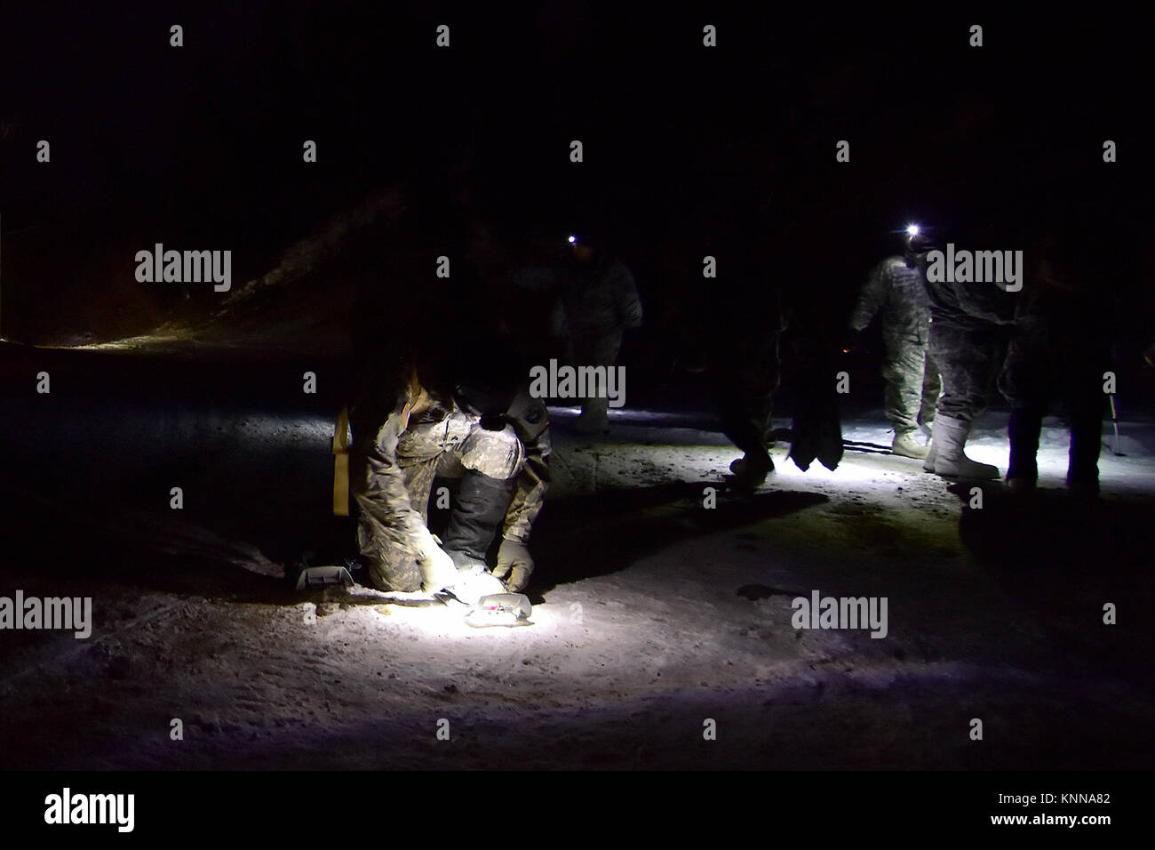 Cadre and students of the Northern Warfare Training Center's Cold ...