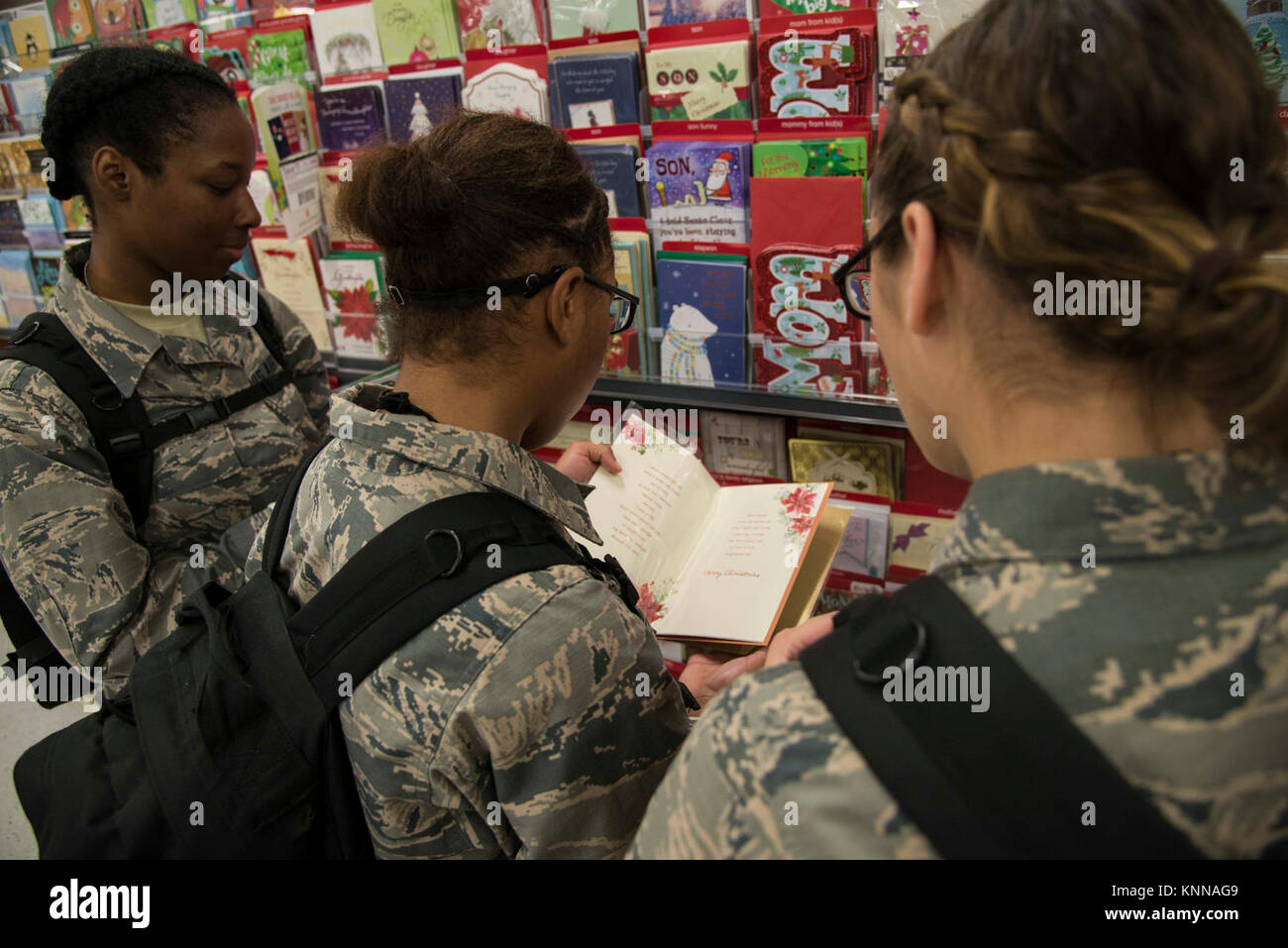 Air Force Basic Military Training Trainees browse gifts during the ...