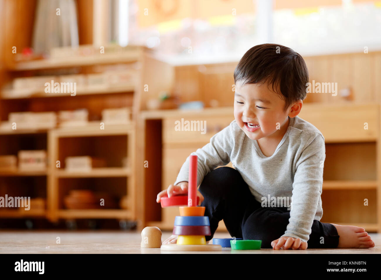 Kid at Japanese kindergarten Stock Photo - Alamy