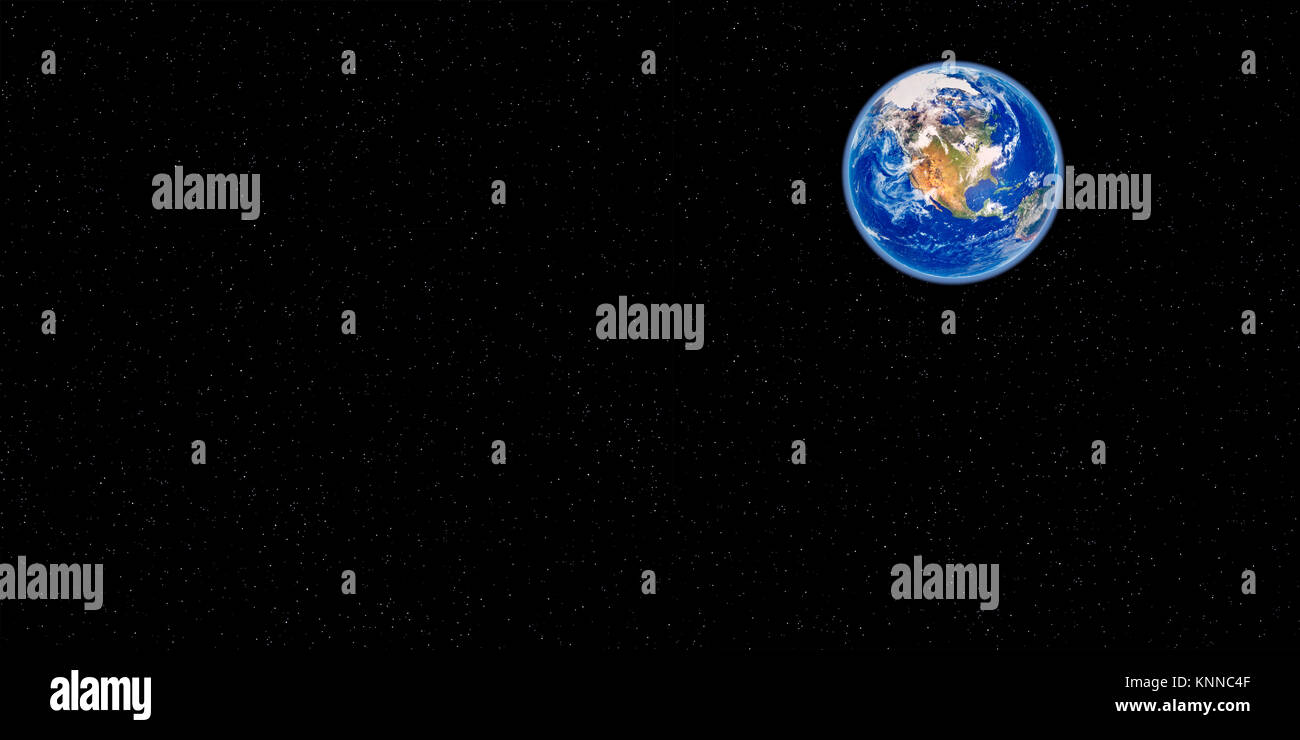 Planet Earth and stars Stock Photo - Alamy