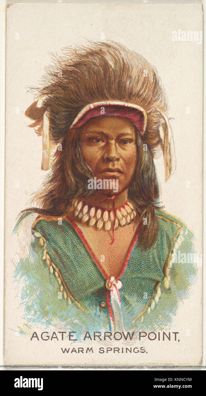 Agate Arrow Point, Warm Springs, from the American Indian Chiefs series ...