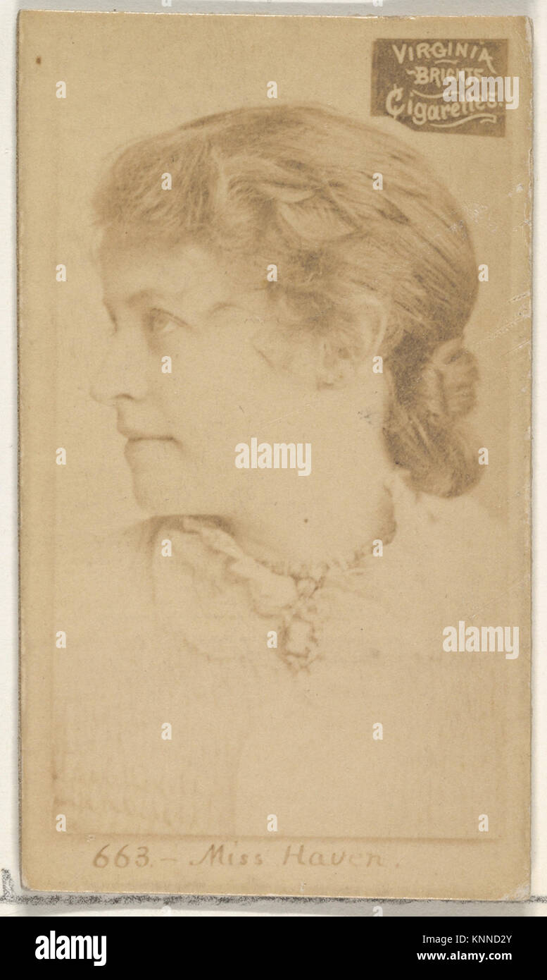 Card 663, Miss Haven, from the Actors and Actresses series (N45, Type 2 ...